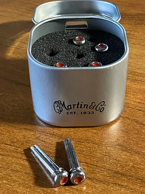 Martin Liquid Metal Bridge Pins | Reverb