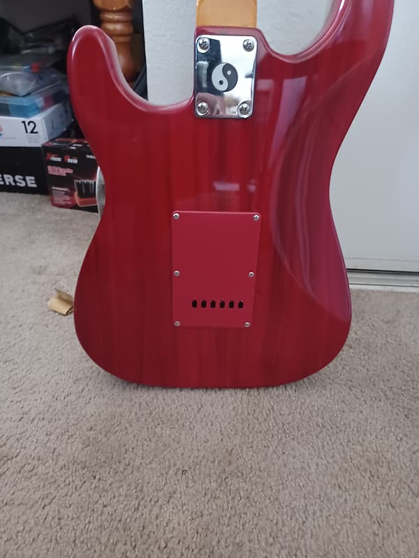 DRAGONFIRE STRAT COPY DRAGONFIRE CUSTOM WERKS 2021 RED/ORANGE | Reverb