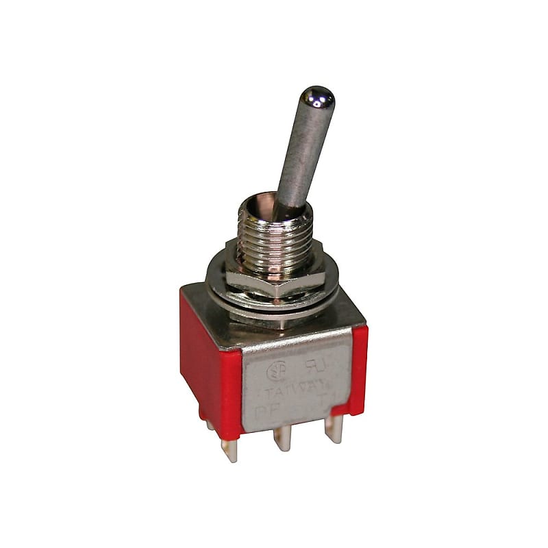 Taiway DPDT On/On Mini Toggle Switch (Chrome) | Reverb