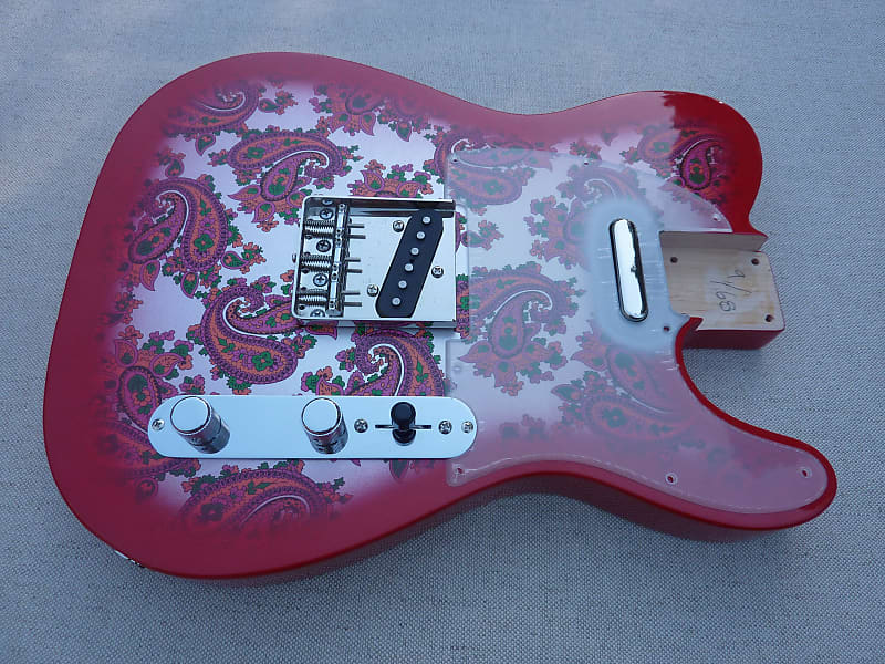 Paisley Telecaster body , Loaded | Reverb