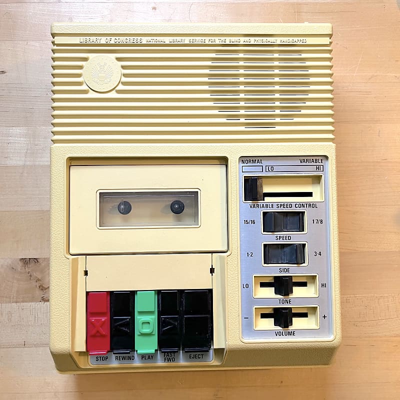 Library of Congress C1 Variable Speed Cassette Tape Player | Reverb