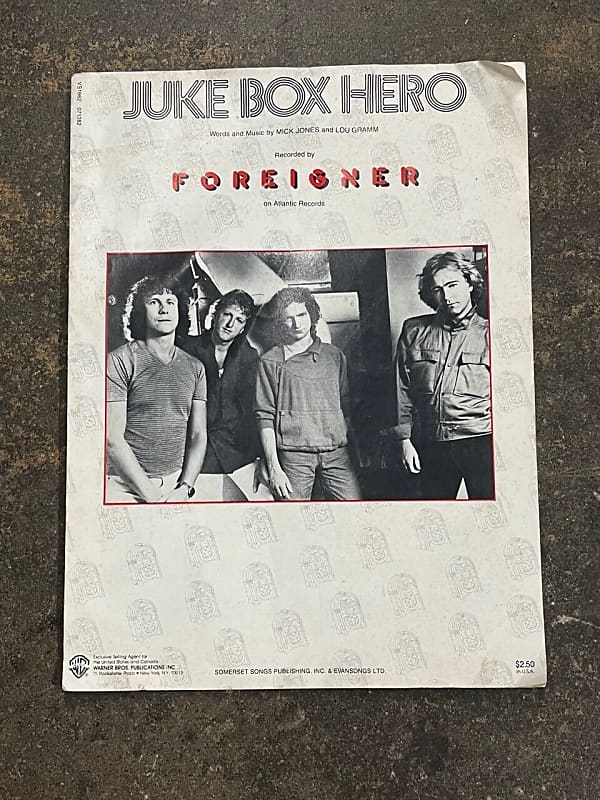 Foreigner Juke Box Hero Sheet Music | Reverb