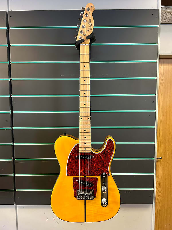 Harley Benton TE-80 NT Deluxe Series Natural Electric Guitar | Reverb