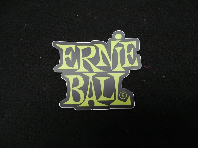 Ernie Ball Guitar Company 3" X 3.5" Vinyl Stacked Green Logo | Reverb