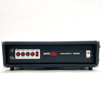 Sunn - Concert Bass - Head - 1976 | Reverb
