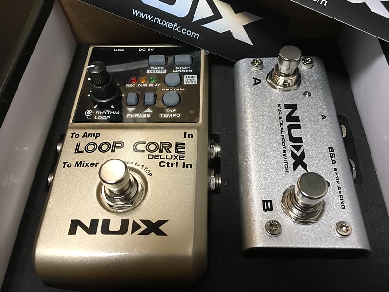NuX Loop Core Deluxe Bundle - 24-Bit Looper Pedal w/ NMP-2 | Reverb