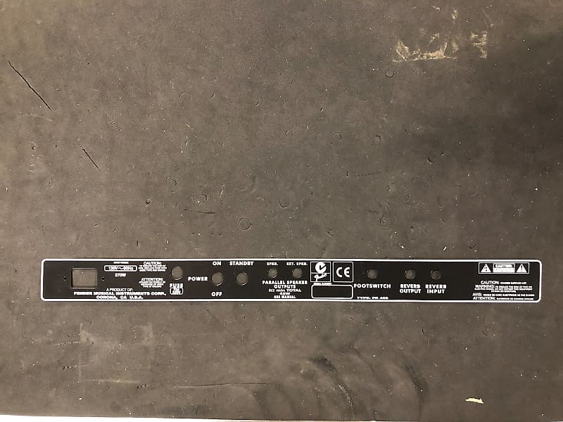 Fender Super Reverb back panel 2000s Black | Reverb