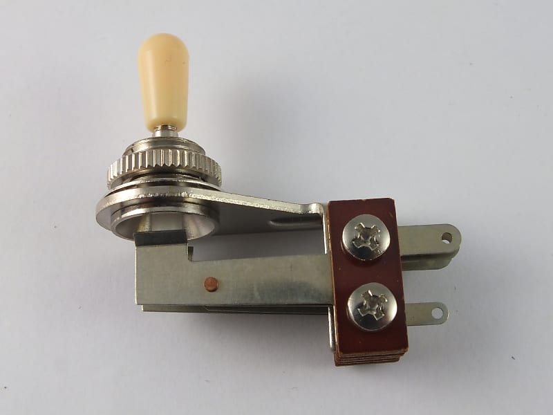 Right Angle 3 Way Toggle Switch with Cream Tip for Les | Reverb UK