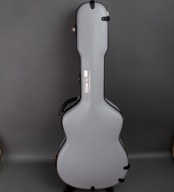 New Calton OM Acoustic Guitar Case Gray/Black - Made in | Reverb