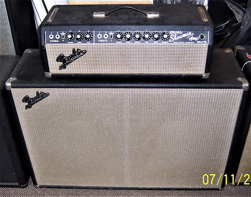 Fender Dual Showman Head and 2x15 cabinet | Reverb