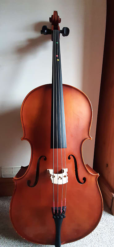 Szegedi Hungarian cello 3/4 sized 2000 Golden hue | Reverb