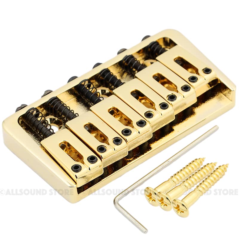 Hard Tail Fixed Guitar Bridge, Hipshot Style, String Through | Reverb