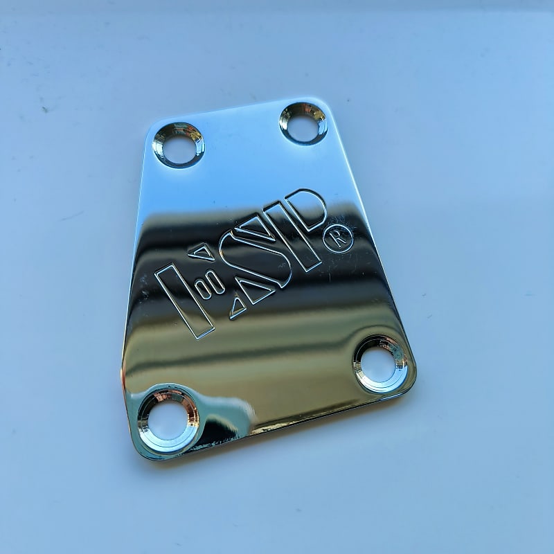 ESP Neck plate - Silver | Reverb