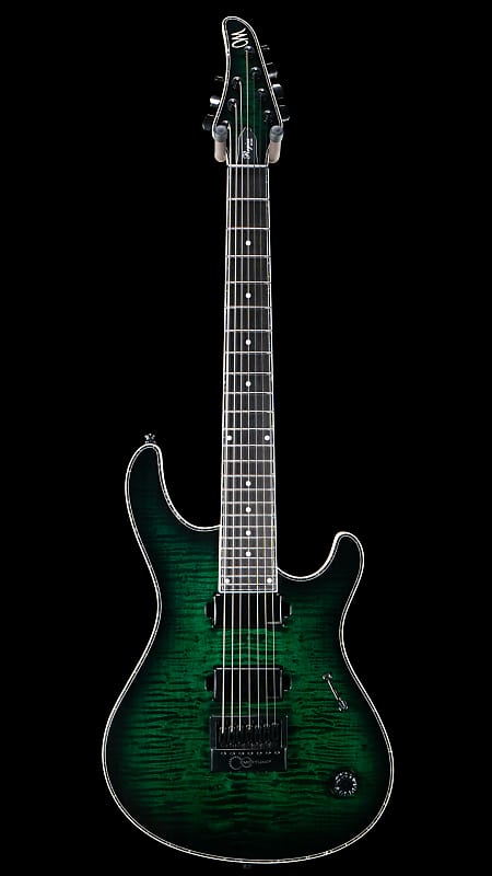 Mayones Regius 7 4EVER Trans Dirty Green Burst, 7-String, | Reverb