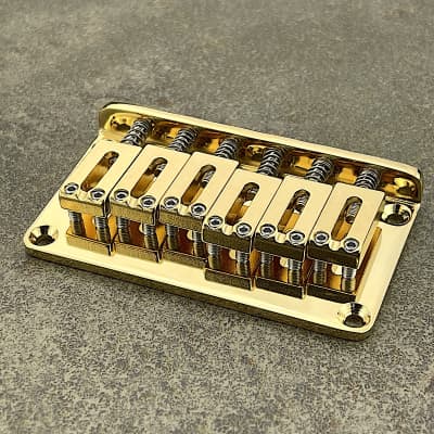 Gotoh Hardtail Bridge - Gold - Steel Saddles PGTC-102G | Reverb