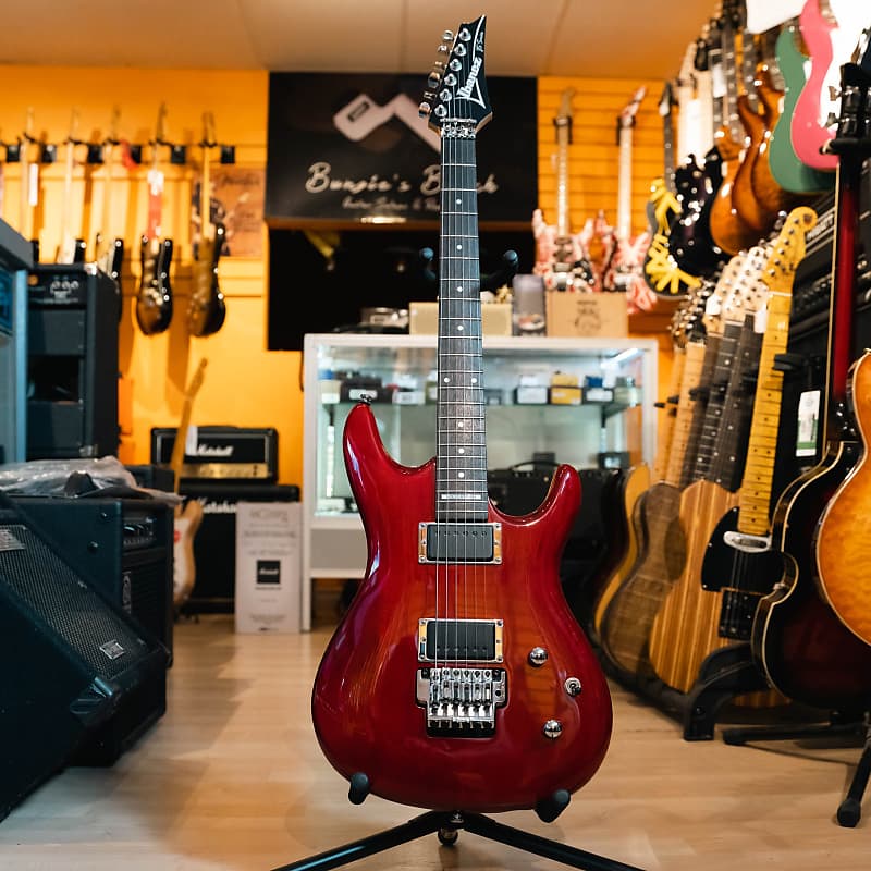 Ibanez 2005 JS100 Joe Satriani Transparent Red w/ Soft Molded | Reverb