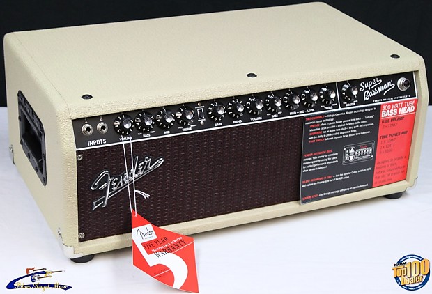Fender Super Bassman 300W Tube Bass Amp Head, Blonde, Factory | Reverb
