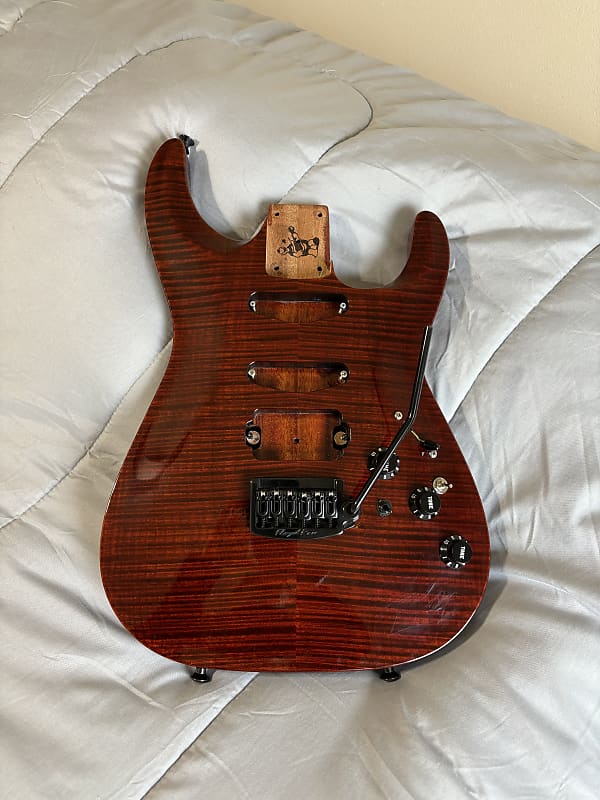 Warmoth Carved Top Soloist Body with Floyd Rose Rail Tail | Reverb