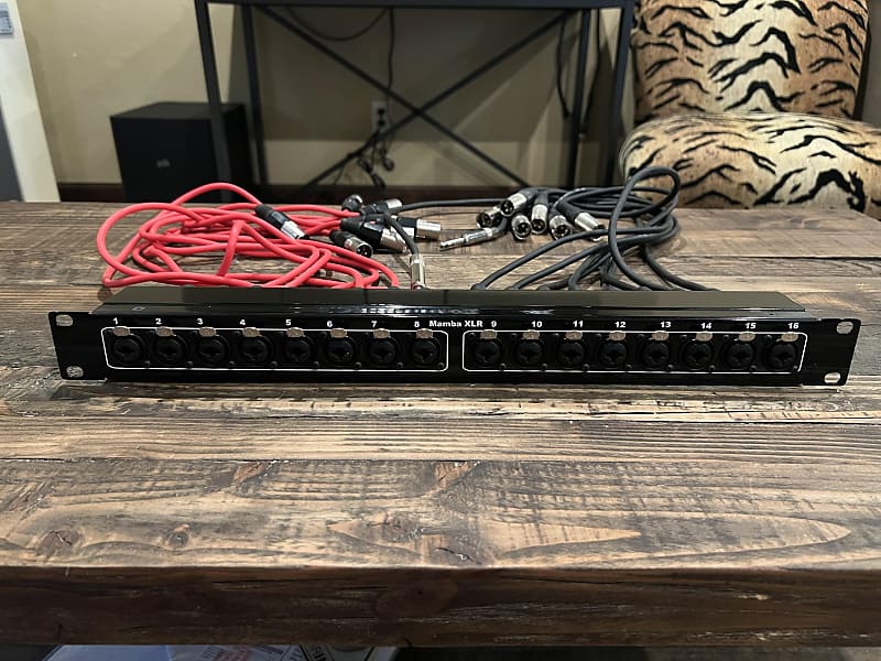 Mamba Patch Bay Model # 16C2M - 16 Combo on Front to 16 XLR | Reverb