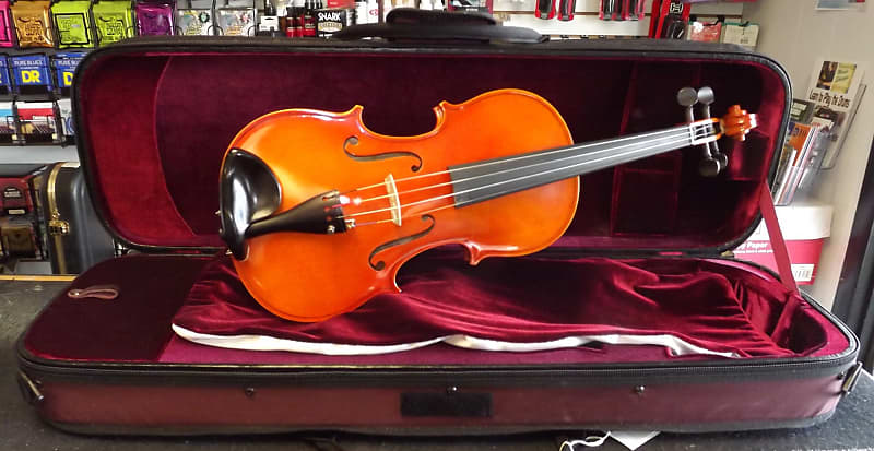 Wm and Lewis German Violin 4/4 w/Deluxe Oblong Case & Wood | Reverb