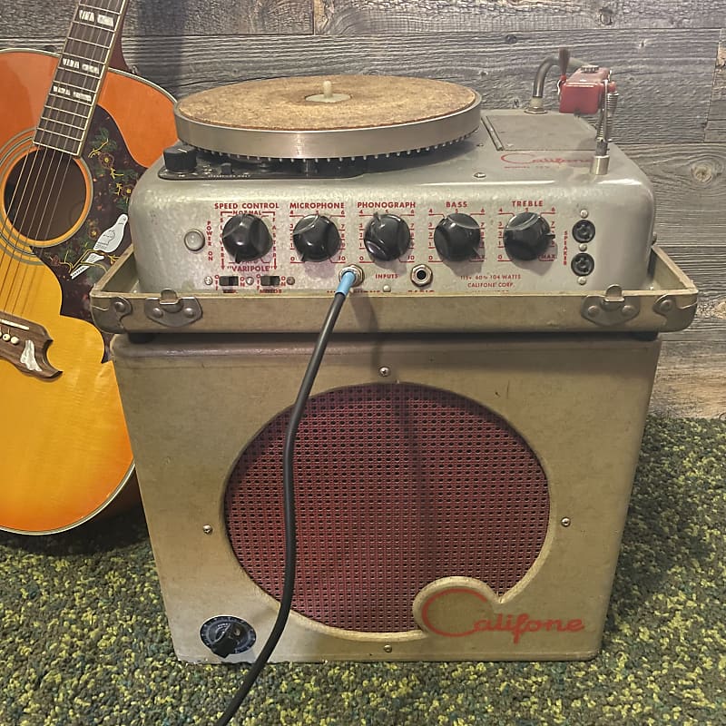 Califone Model 12V-5 Record Player / Amplifier / Microphone | Reverb