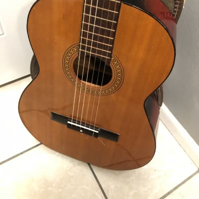 Winston Classical Acoustic Guitar 1970s w/New Strings - case | Reverb