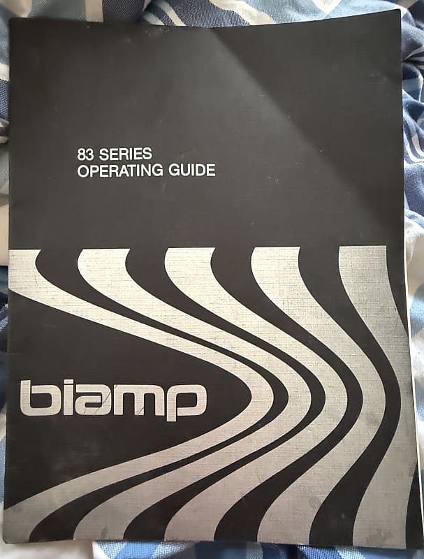 Biamp Biamp 83 Series Operating Guide Late 80’s - Black | Reverb