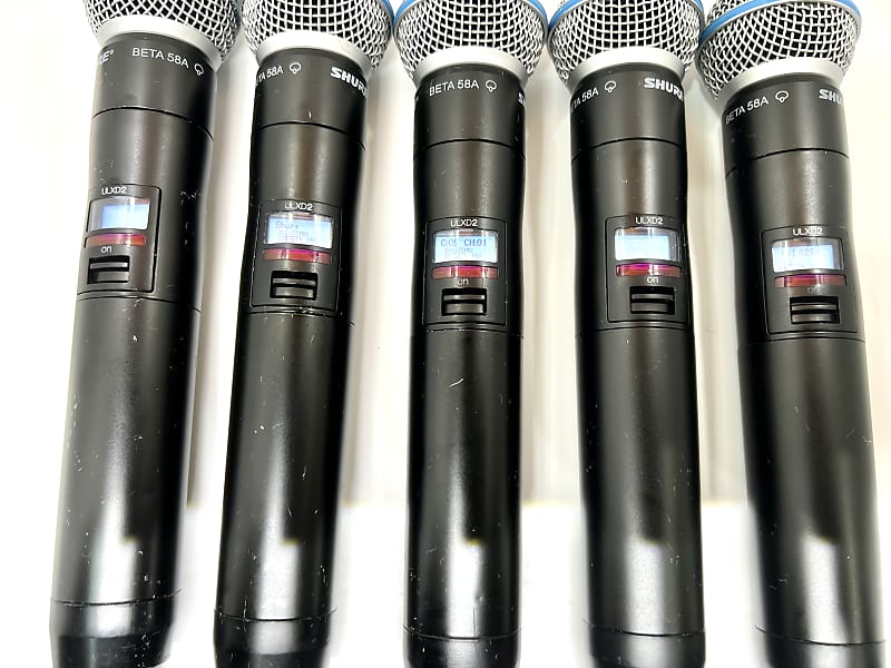 Shure ULXD2/B58A = V50 (174-216MHz) - Set of Five Beta 58A | Reverb