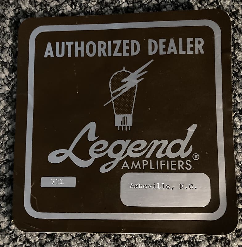 Vintage Legend Guitar Amplifier Authorized Dealer Sticker | Reverb