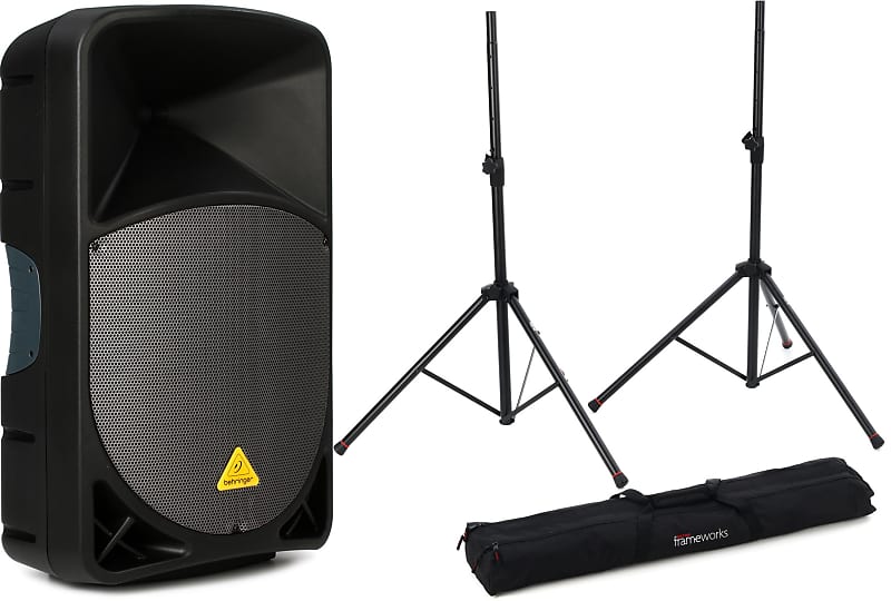Behringer Eurolive B115D 1000W 15 inch Powered Speaker Bundle | Reverb