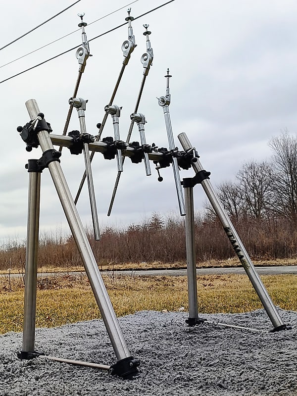 80's Tama Power Tower Drum Rack System with 4 Cymbal Stands | Reverb