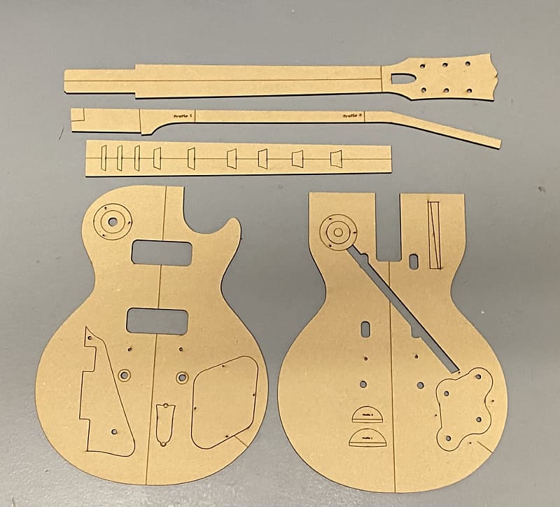 Guitar Building Templates 58-60 Les Paul Standard 1959 | Reverb UK