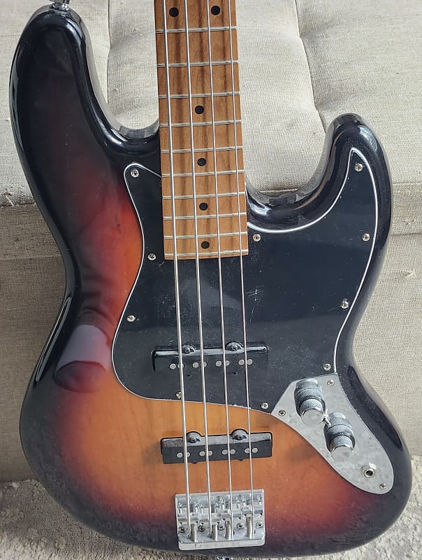 Fender Parts Bass - Premium Roasted Maple Neck - Sunburst | Reverb