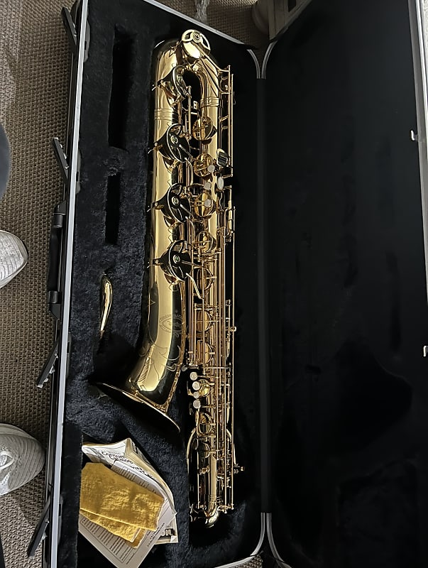 Unison Low A Baritone Saxophone 2010’s - Gold lacquer | Reverb