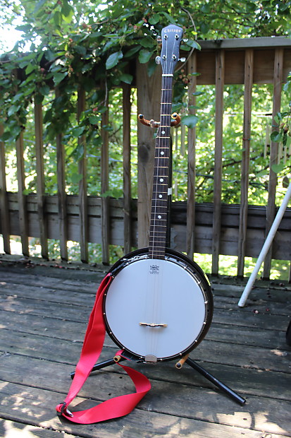 Chicago / Harmony 5-string Banjo with Case and Strap, 1960s | Reverb