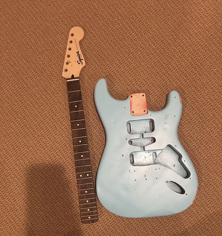Squier Bullet Stratocaster HT *Unfinished* Body and Neck | Reverb
