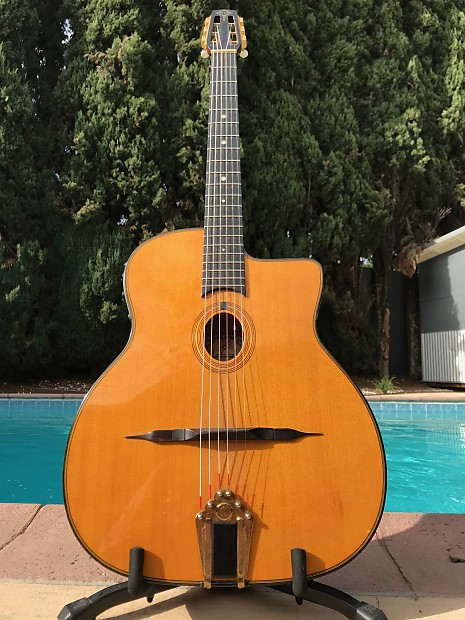 Gitane DG-455 Gypsy Jazz Manouche Electric/Acoustic Guitar - | Reverb