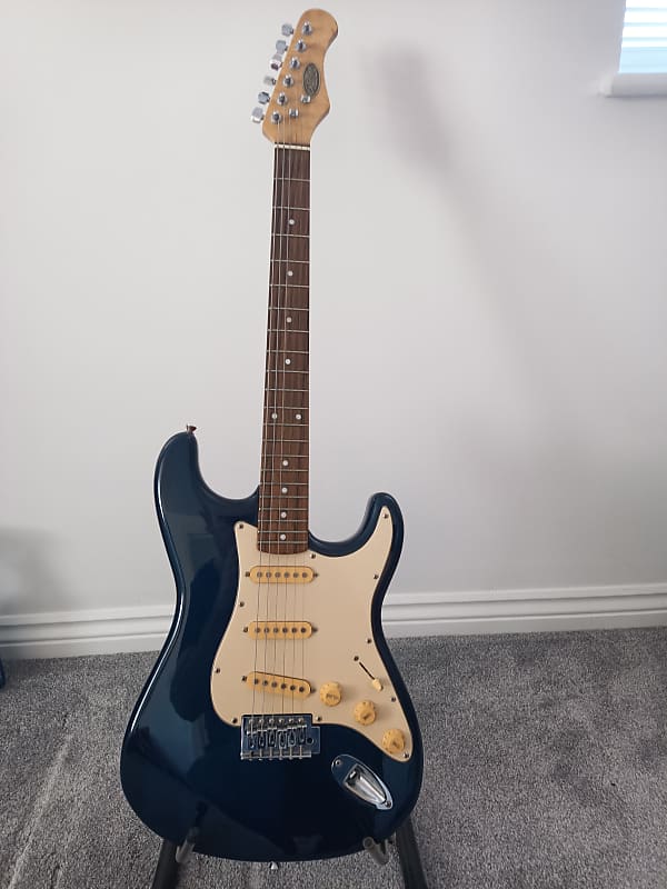 Stagg Stratocaster Electric Guitar 2000s Navy Blue | Reverb