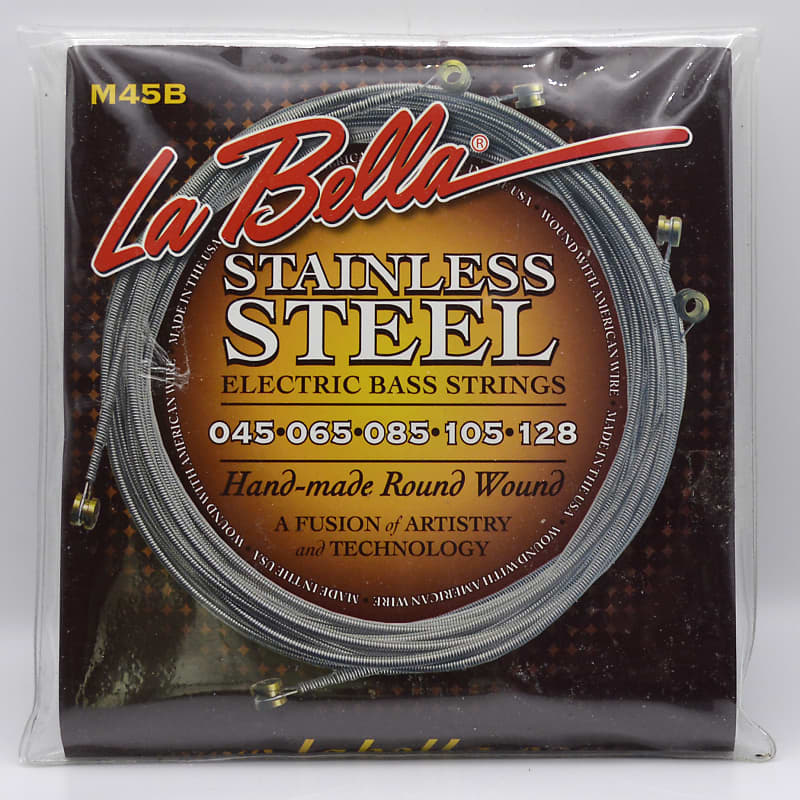 La Bella M45B 2022 - Stainless steel 5 string 105-128 tapered | Reverb