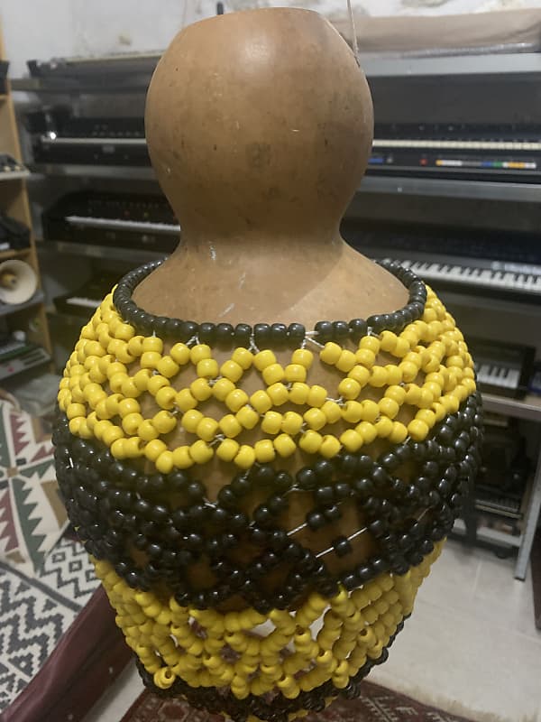 Shekere Large African Beaded Gourd 2010s | Reverb