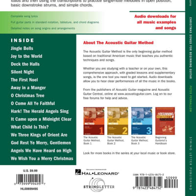 Christmas Songs for Beginning Guitar bk/CD | Reverb