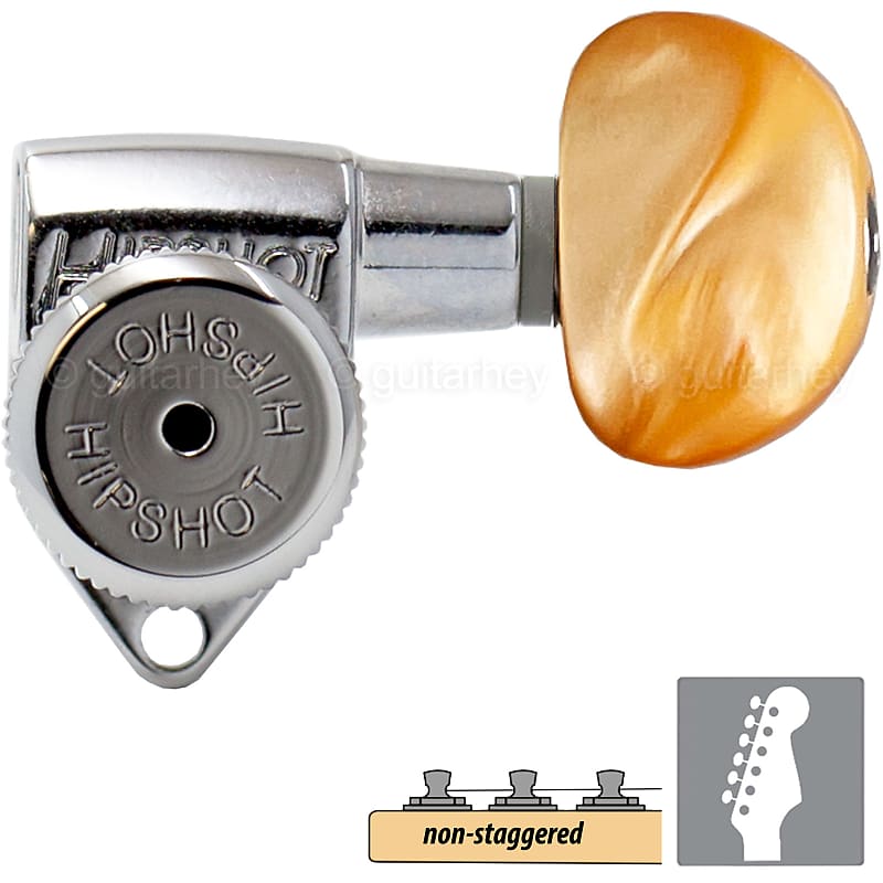 NEW Hipshot Grip-Lock Non-Staggered LOCKING TUNERS 6 In Line | Reverb