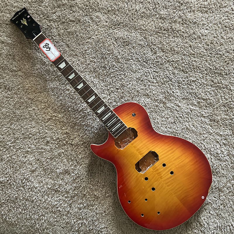 Left Handed Harley Benton Les Paul LP Style Cherry Burst | Reverb