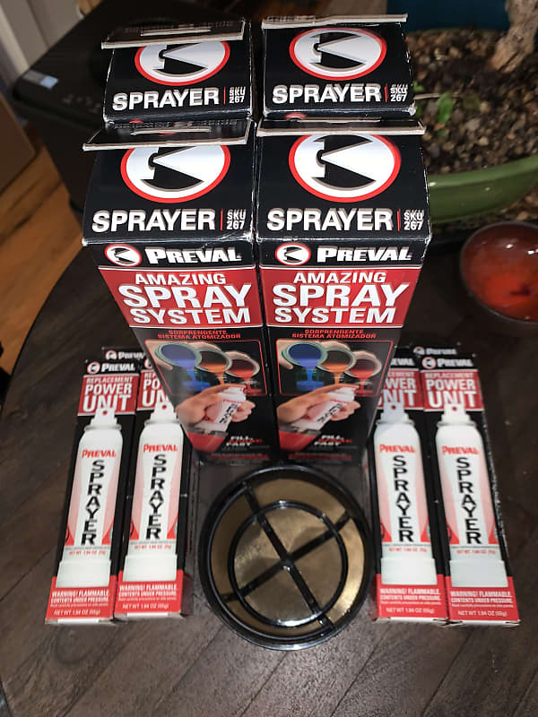 StewMac Preval Guitar Lacquer Nitro Spray Finish Kit | Reverb