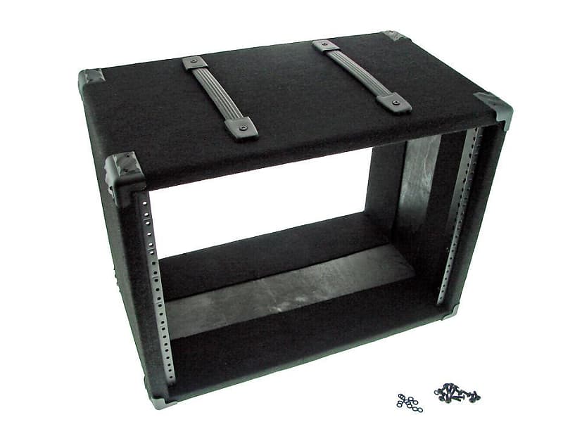 PROCRAFT 8U 12" Deep Rack Case in Black Carpet Wrap - Top | Reverb