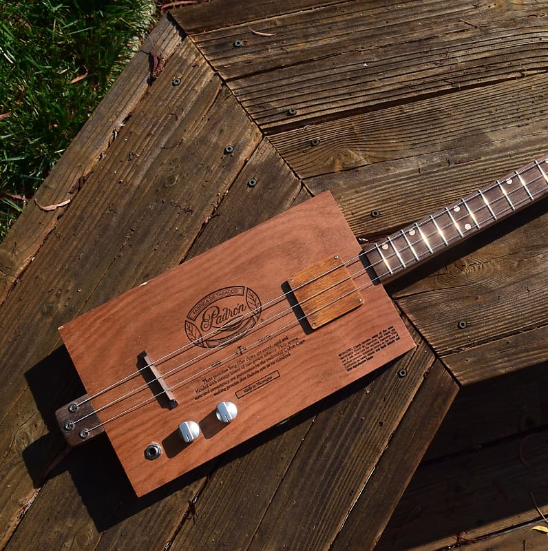 Cigar box guitar, 3 string electric guitar, cbg | Reverb