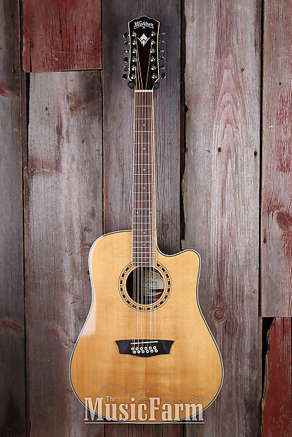 Washburn WD10SCE12 12 String Acoustic Electric Guitar with | Reverb