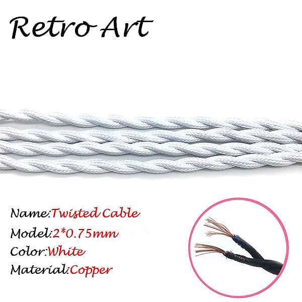 Vintage Speaker Wire / Guitar Cable - White | Reverb
