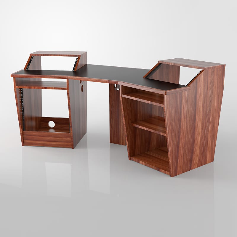 StudioRacks - Music Studio Desk 003 - Sapele | Reverb UK