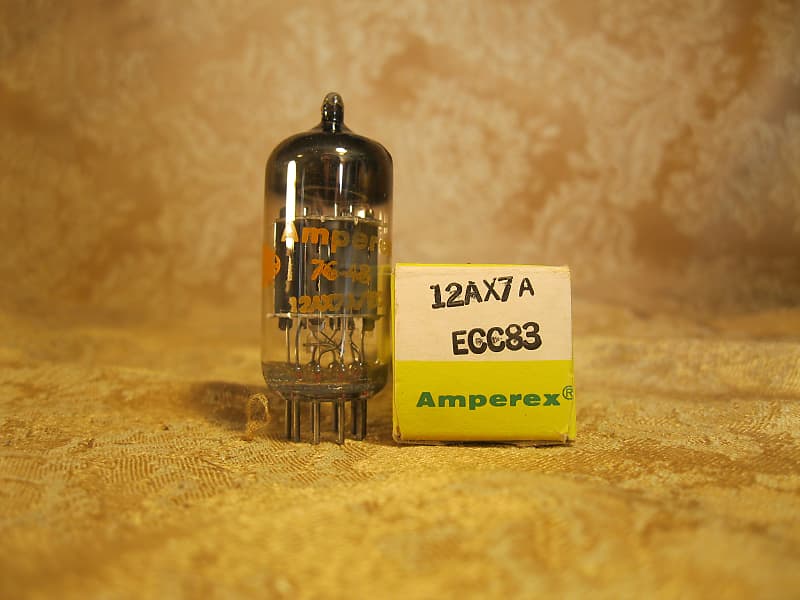 NOS NIB Amperex Mullard 12AX7A ECC83 Vacuum Tube Short Gray | Reverb